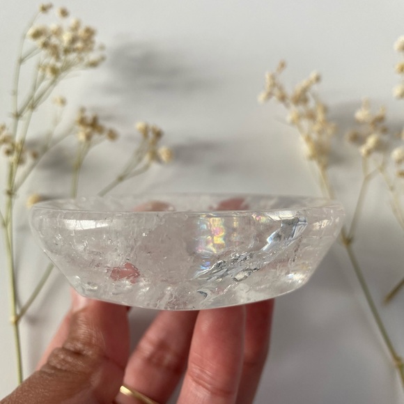 Other | Sold Clear Quartz Dish Quartz Dish Quartz Bowl | Poshmark